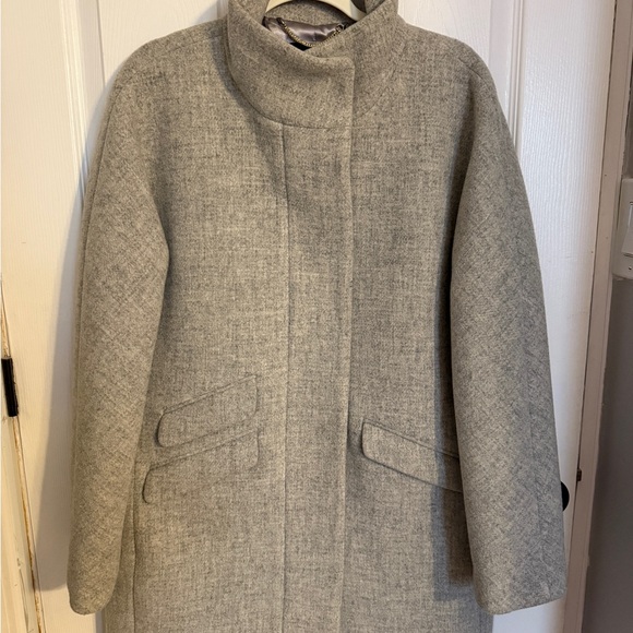 J. Crew | Jackets & Coats | J Crew Classic Gray Pea Coat | Poshmark